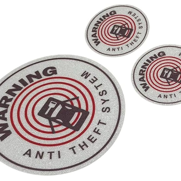 Design | Antitheft System Warning Stickers | Poshmark